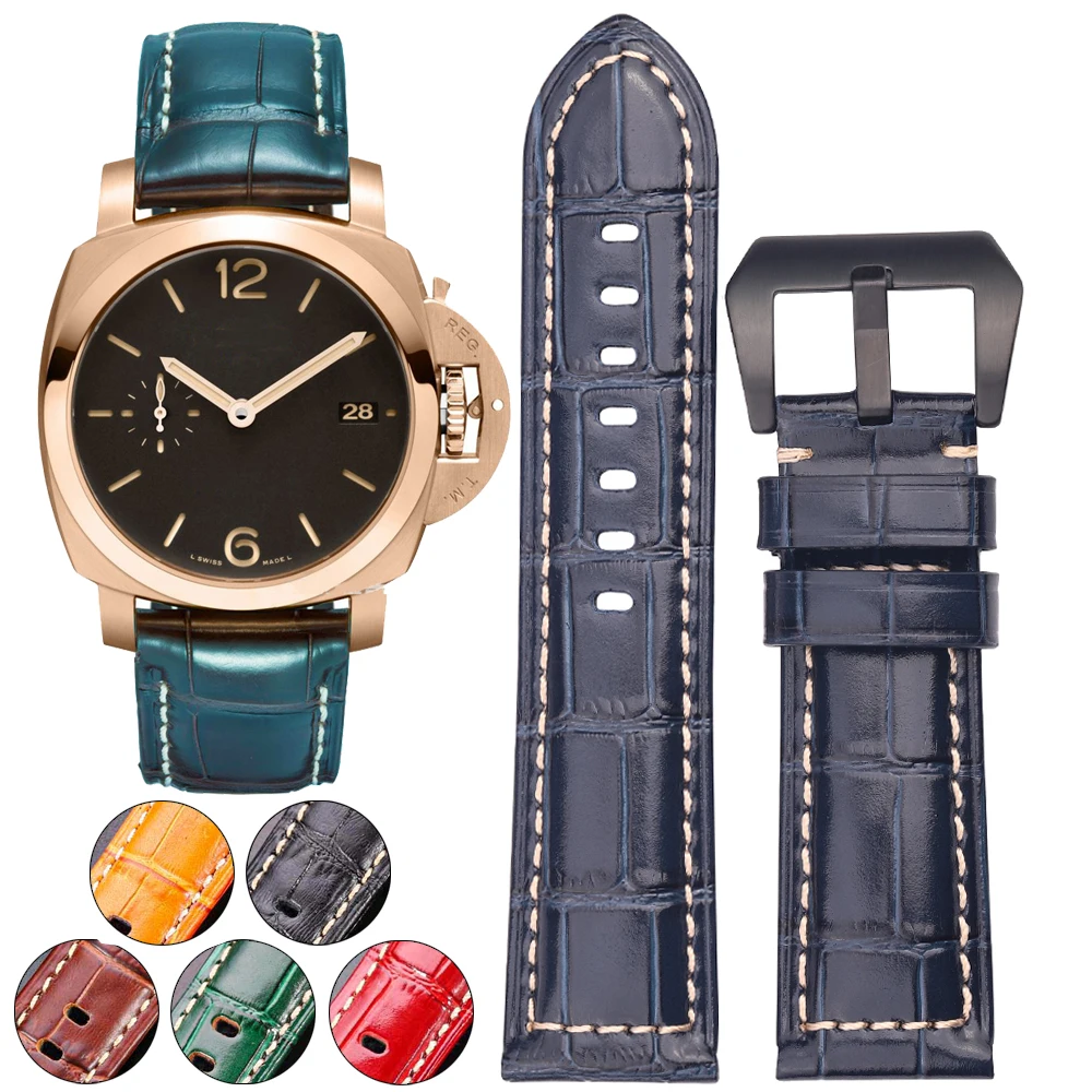 Genuine-Leather-Watchbands-20mm-22mm-24mm-High-Quality-Cowhide-Strap ...