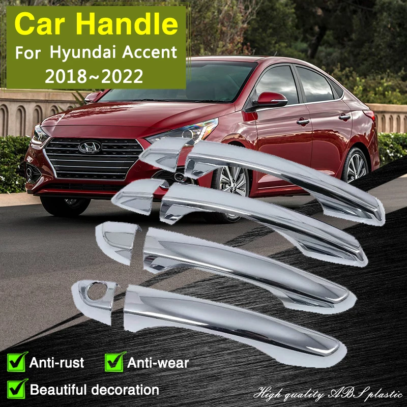 for-Hyundai-Accent-Verna-Solaris-HC-YC-2018-2022-Chrome-Smart-Door ...