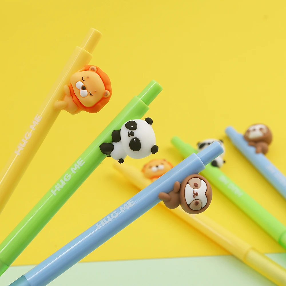 3-pcs-lot-Lion-Panda-Animals-Mechanical-Gel-Ink-Pen-School-Office ...