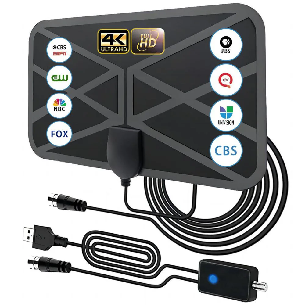 4K 1080p Digital TV Antenna for Indoor High-Definition Use with Signal ...