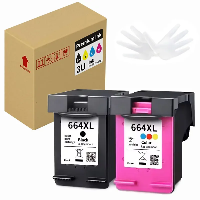 Cartucho-de-tinta-3U-664-664XL-Compatible-con-impresora-HP-Deskjet-Ink ...