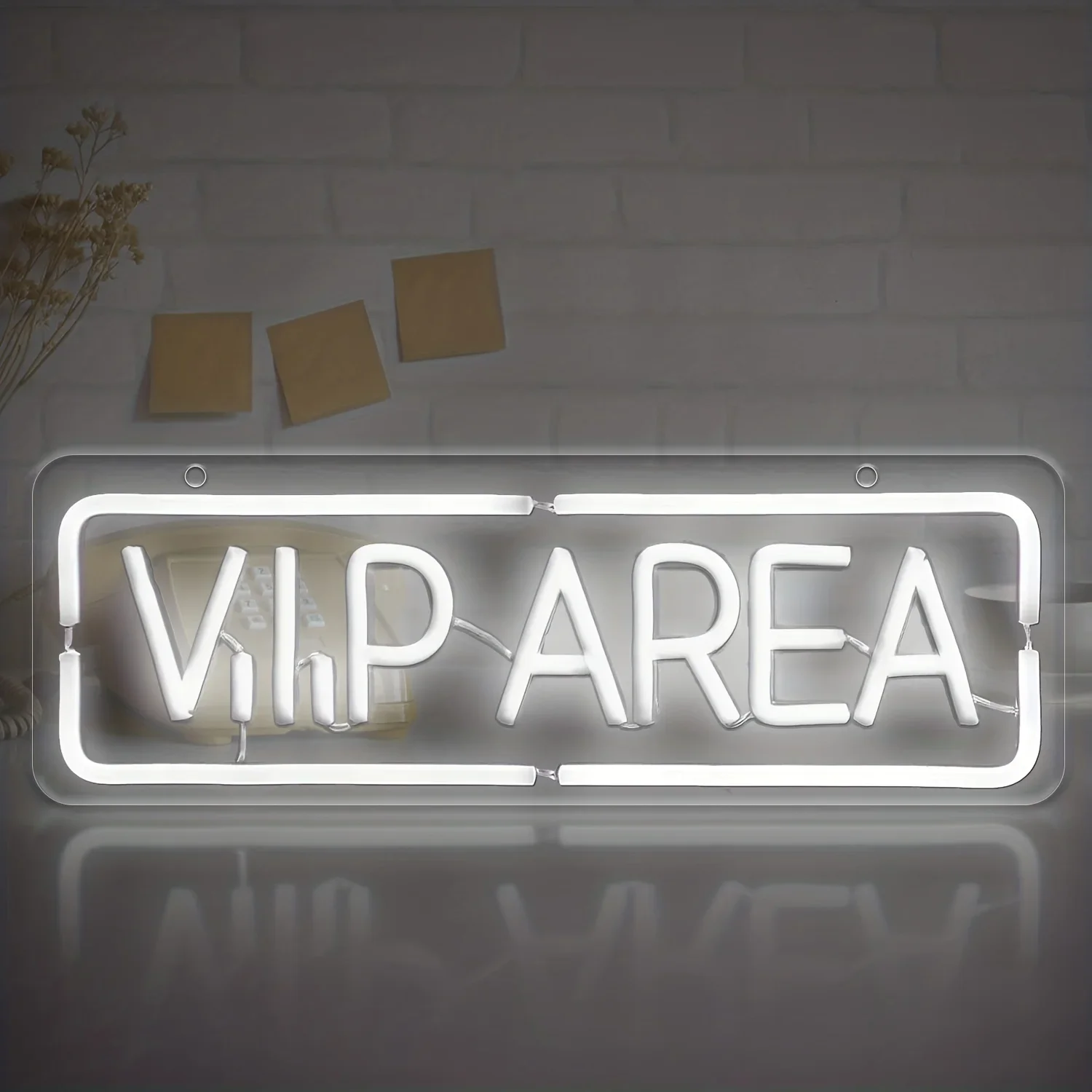 Vip-Area-Neon-Sign-Light-Led-Dimmable-Wall-Night-Light-For-Bar-Game ...