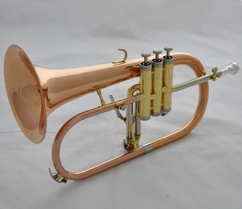 Rose Brass Flugelhorn Cupronickel tuning Bb Flugel horn - AliExpress 18