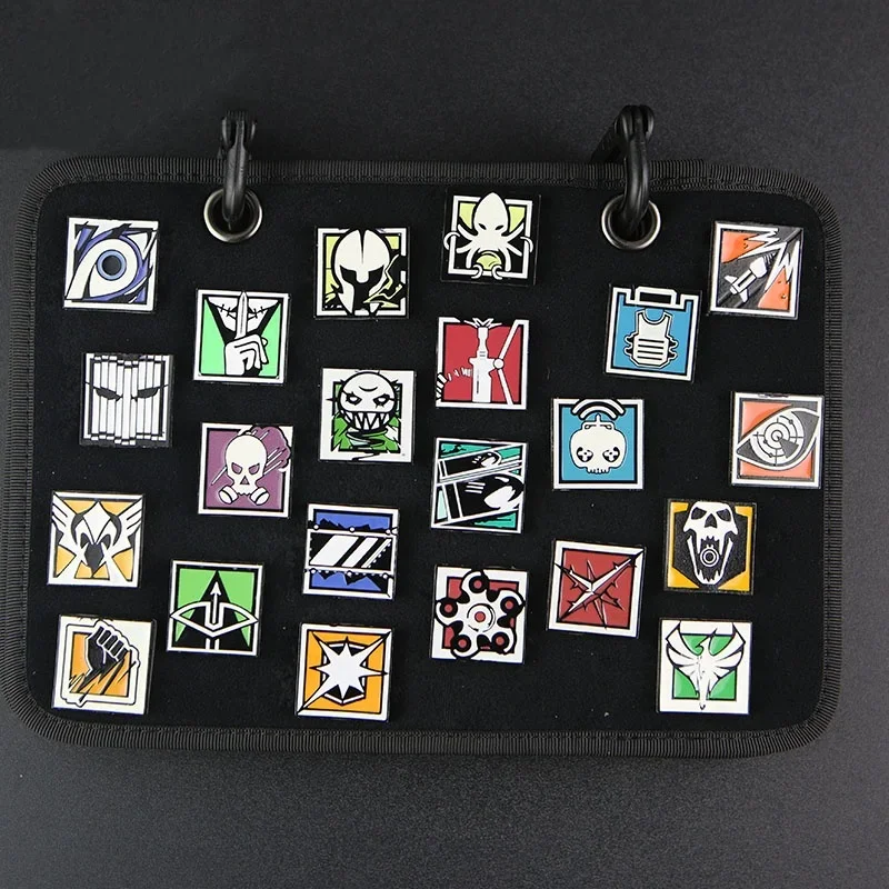Rainbow-Six-R6-Game-Skills-Badge-Patch-Hook-Loop-Patches-Metal-Enamel ...
