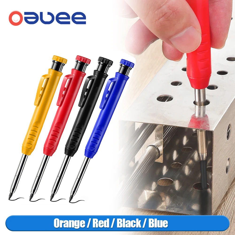 Solid Carpenter Pencil Set Woodworking Mechanical Pencil 3 Colors ...
