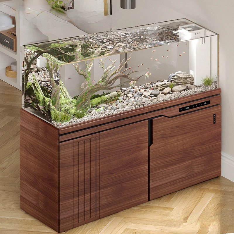 Stream-Tank-Fish-Tank-Large-Living-Room-Home-Super-White-Glass-Original ...