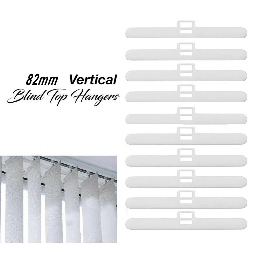 30Pcs Vertical Top Blind Hangers Slats Header Blade Curtain Hanger ...