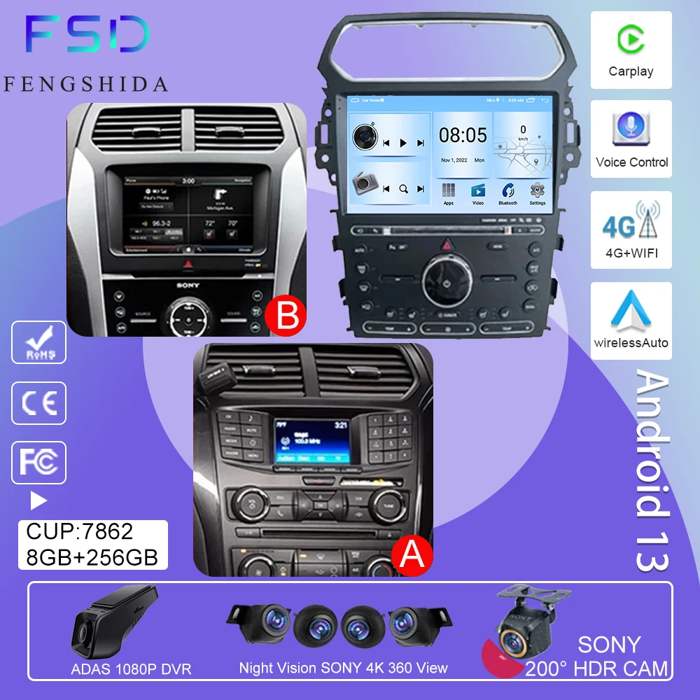 Autoradio-Android-For-Ford-Explorer-5-2011-2019-Radio-Stereo-Multimedia ...