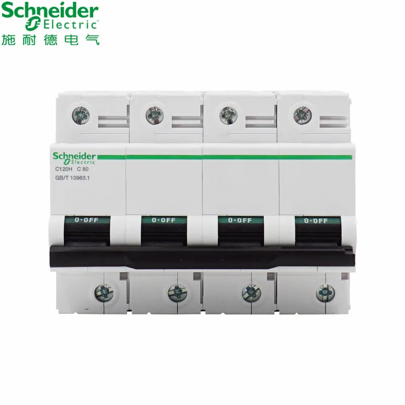 Schneider electric High power Circuit Breaker C120H 4p C type 63A 80A ...