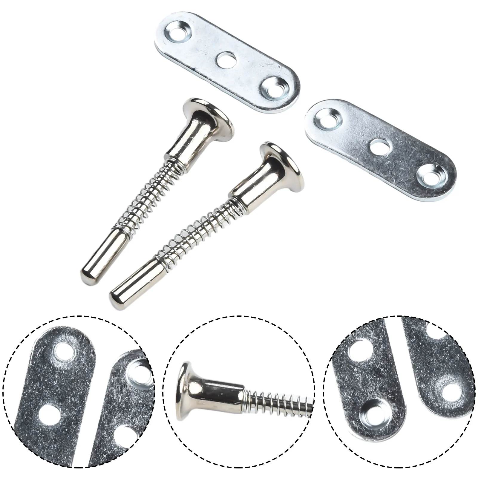 2pcs-Plunger-Latches-Spring-Loaded-Stainless-Steel-6mm-Head-60mm-Total ...