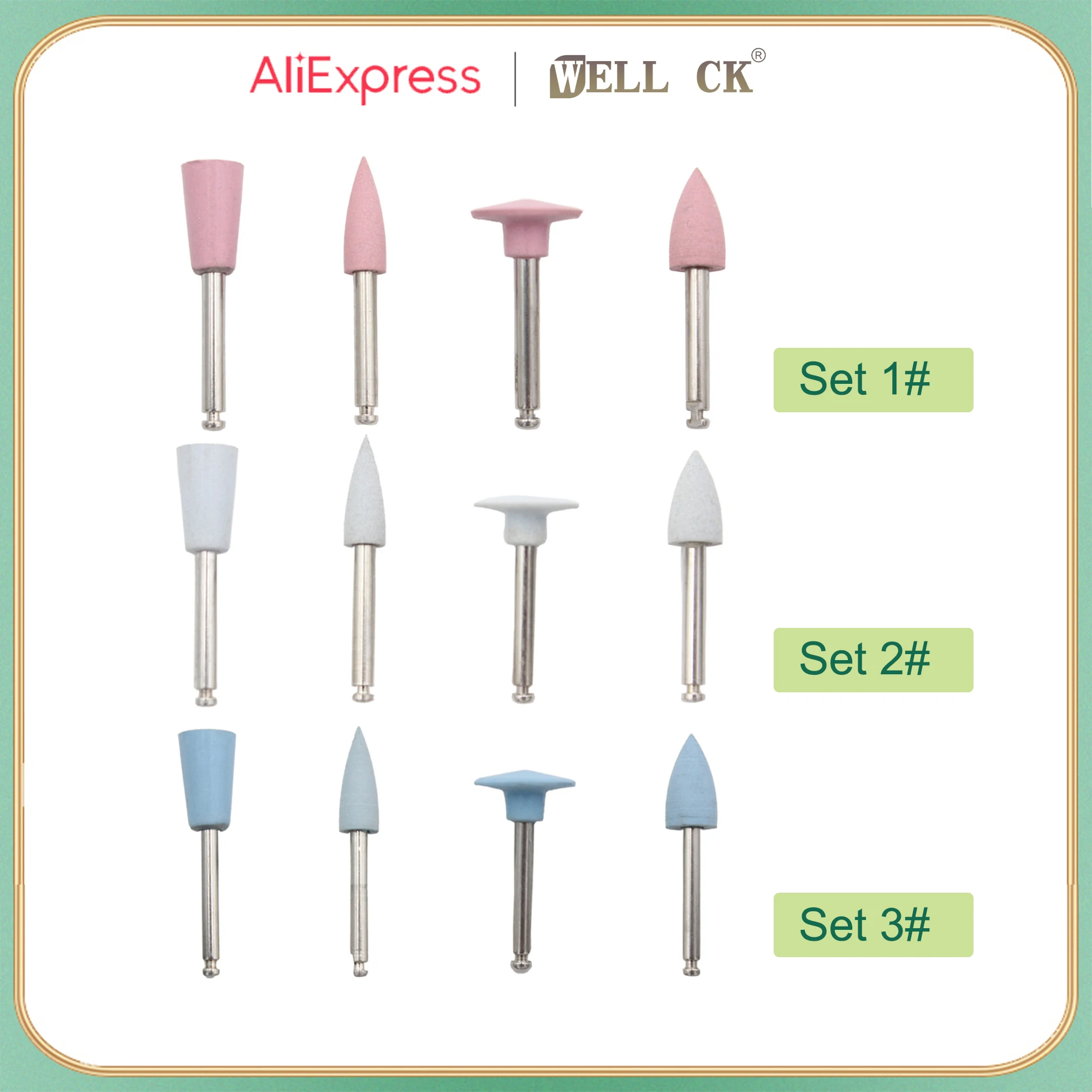 4Pcs Dental Composite Polishing Material Silicone Polishing Tip ...