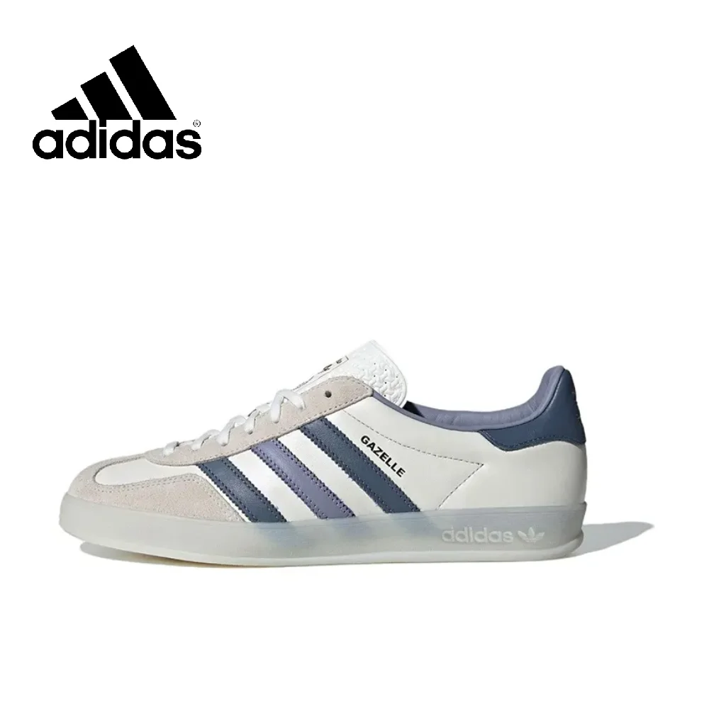Zapatillas casuales clásicas Adidas GAZELLE INDOOR blancas y azules ...