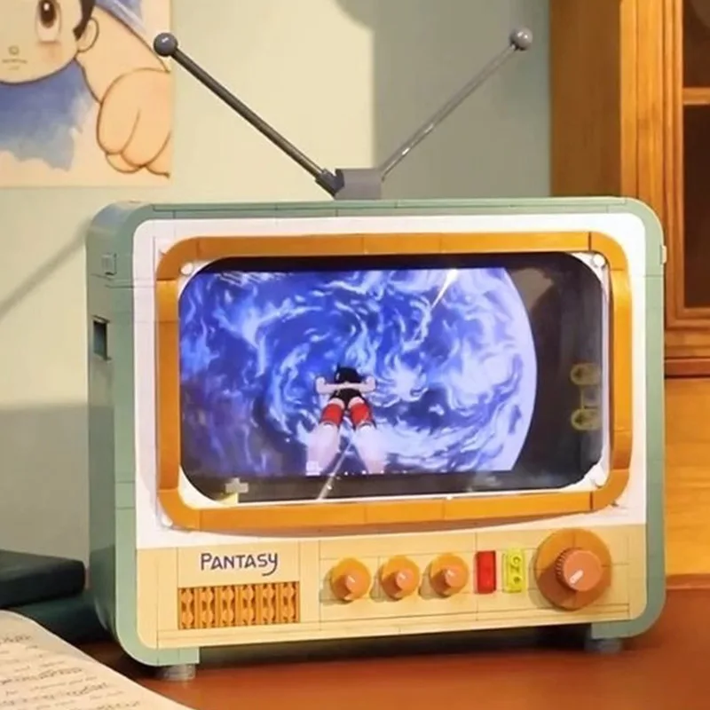 Retro-TV-Building-Blocks-Vintage-Television-Puzzle-Assembling-Toy ...