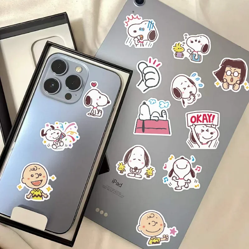 60PCS Snoopy Cartoon Waterproof Sticker for Planner Album Scrapbooking ...