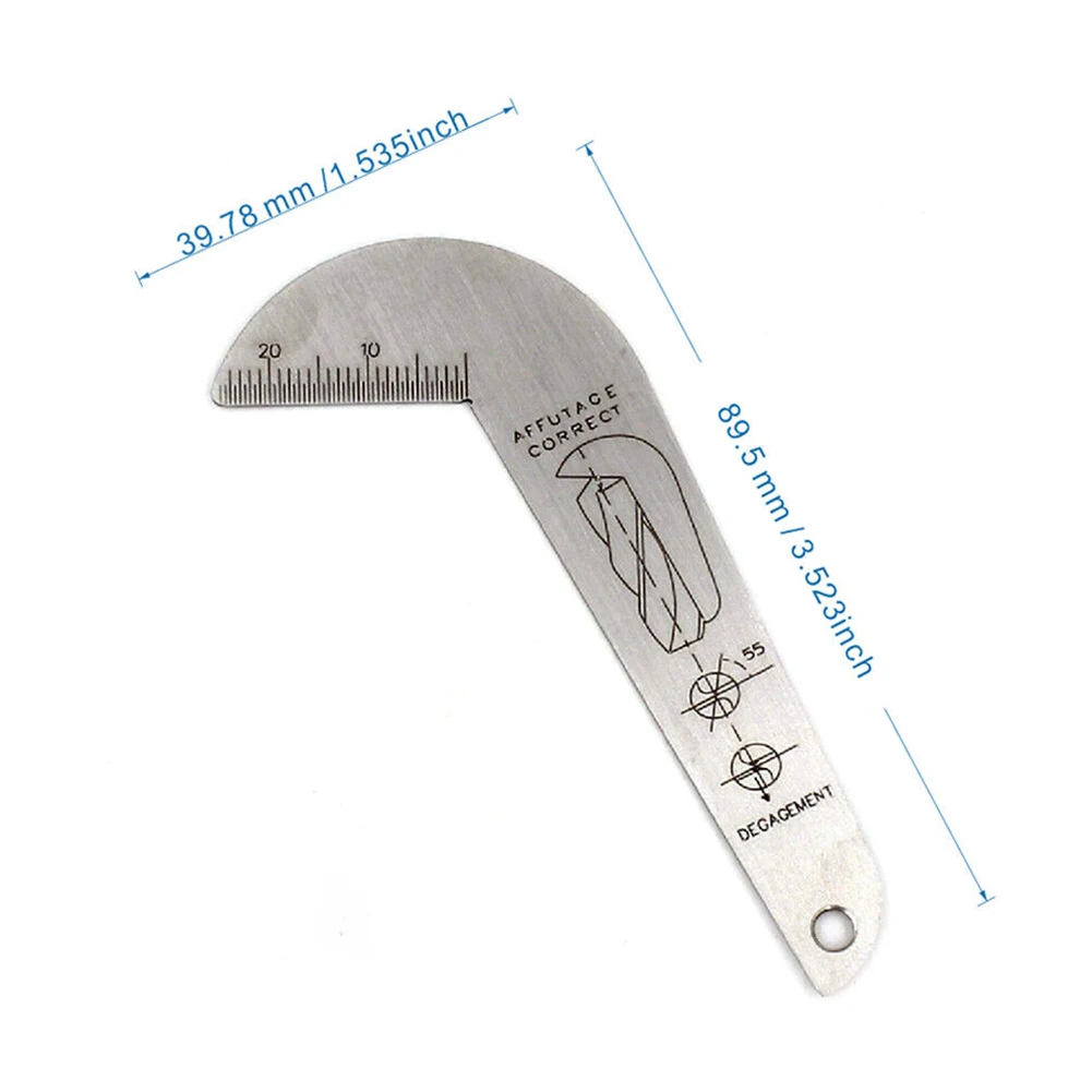 Double Sided Drill Gauge 0 20mm 118 Degrees 39 78mm 89 5mm Drill Gauge Double Sided Drill Gauge 0 20mm 118 Degrees 39 78mm 89 5mm Drill Gauge