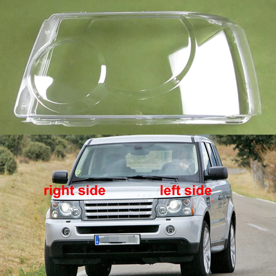 For Land Rover Range Rover Sport 2005 2009 Headlight Cover Transparent ...