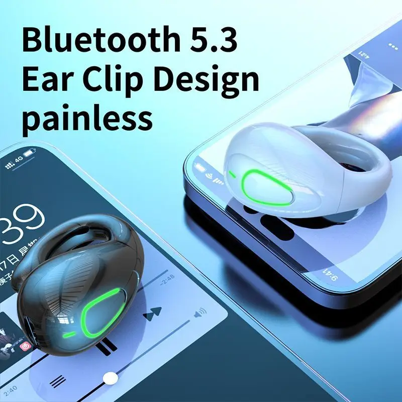 Single-Earclip-Bluetooth-5-3-Earphones-Wireless-Headphones-Sports ...
