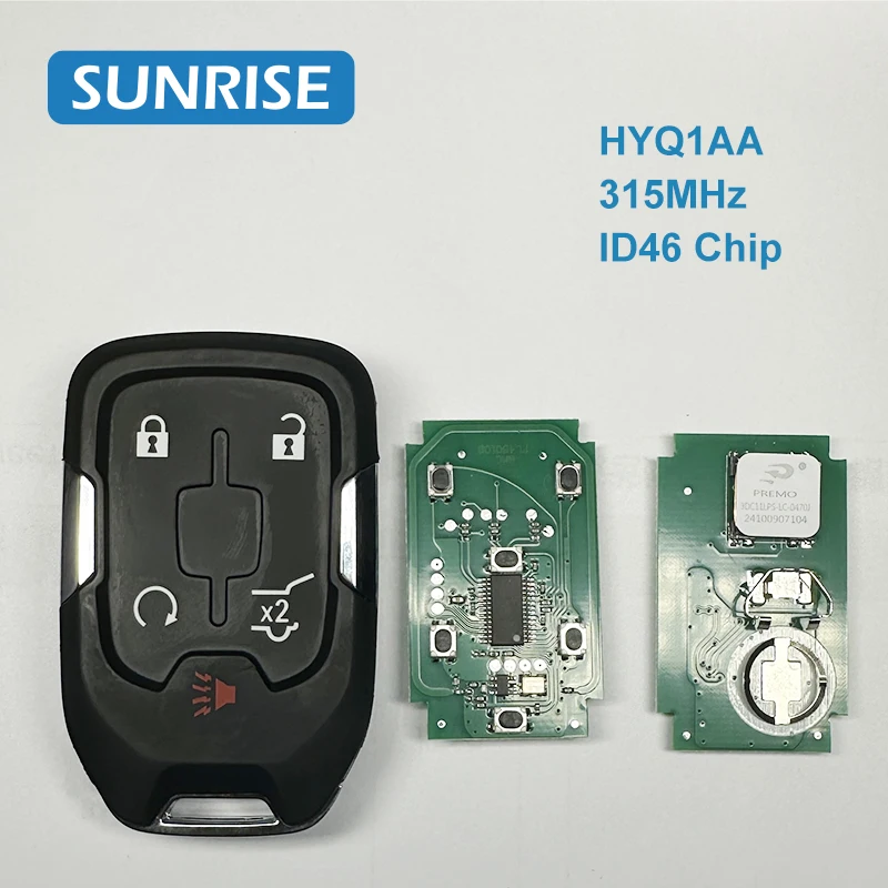 Smart Remote Car Key For GMC Terrain Yukon Chevrolet Suburban Tahoe ...