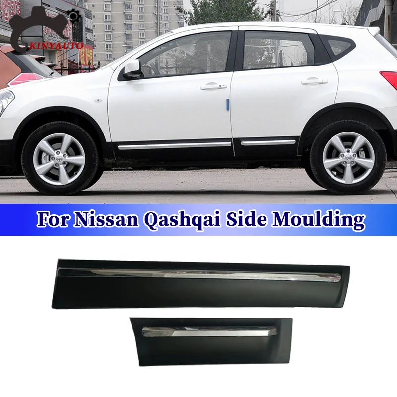 For Nissan Qashqai 08-23 Side Moulding Chrome Front Rear Door Garnish ...