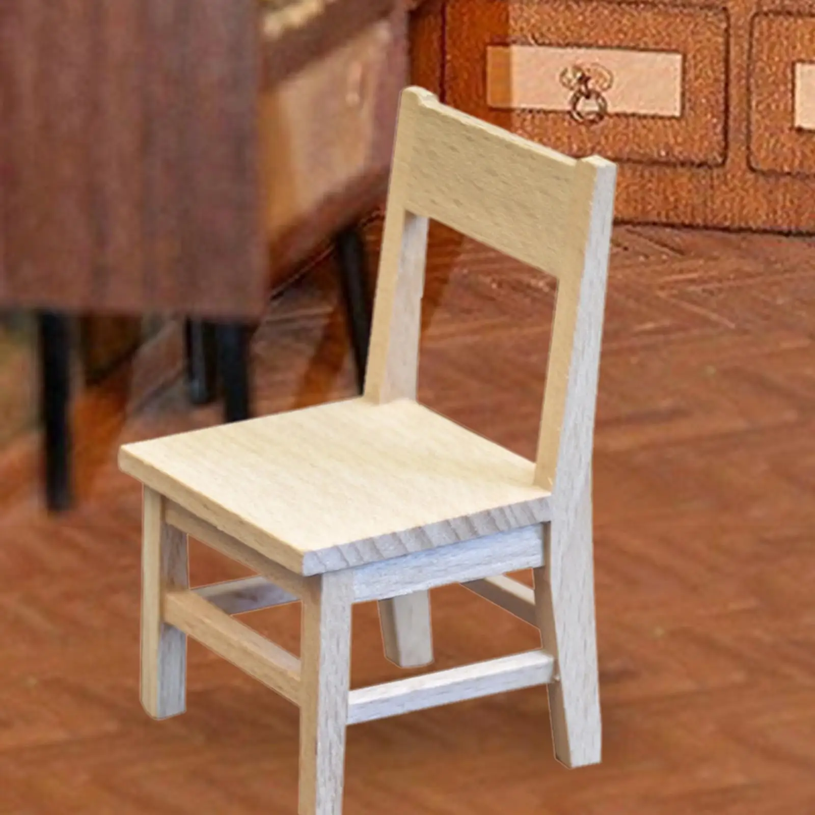 Miniature-Wooden-Chair-Tiny-Furniture-Model-DIY-Pretend-Play-12 ...