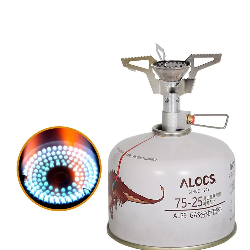 Ultralight Camping Butane Gas Stove Mini Steel MAPP Propane Gas Burner