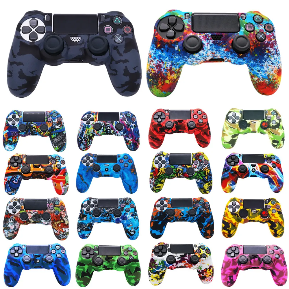 Anti-slip-Silicone-Protective-Cover-Case-For-SONY-PlayStation4-PS4 ...