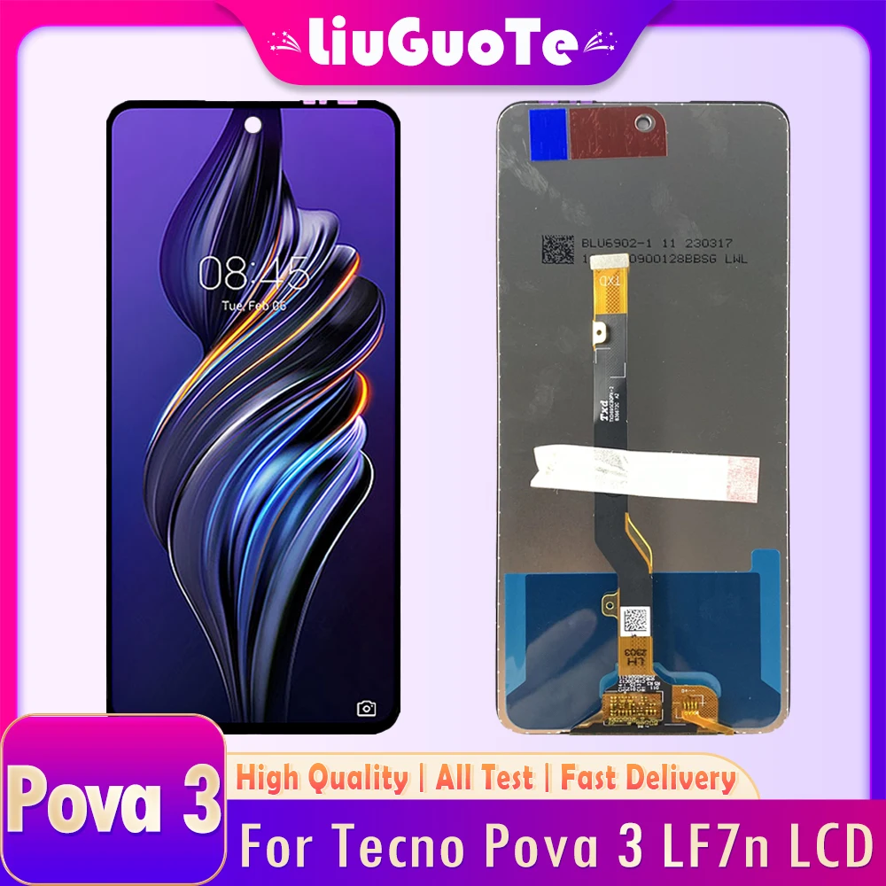 6-9-High-Quality-For-Tecno-Pova-3-LF7n-LCD-Display-Touch-Screen ...