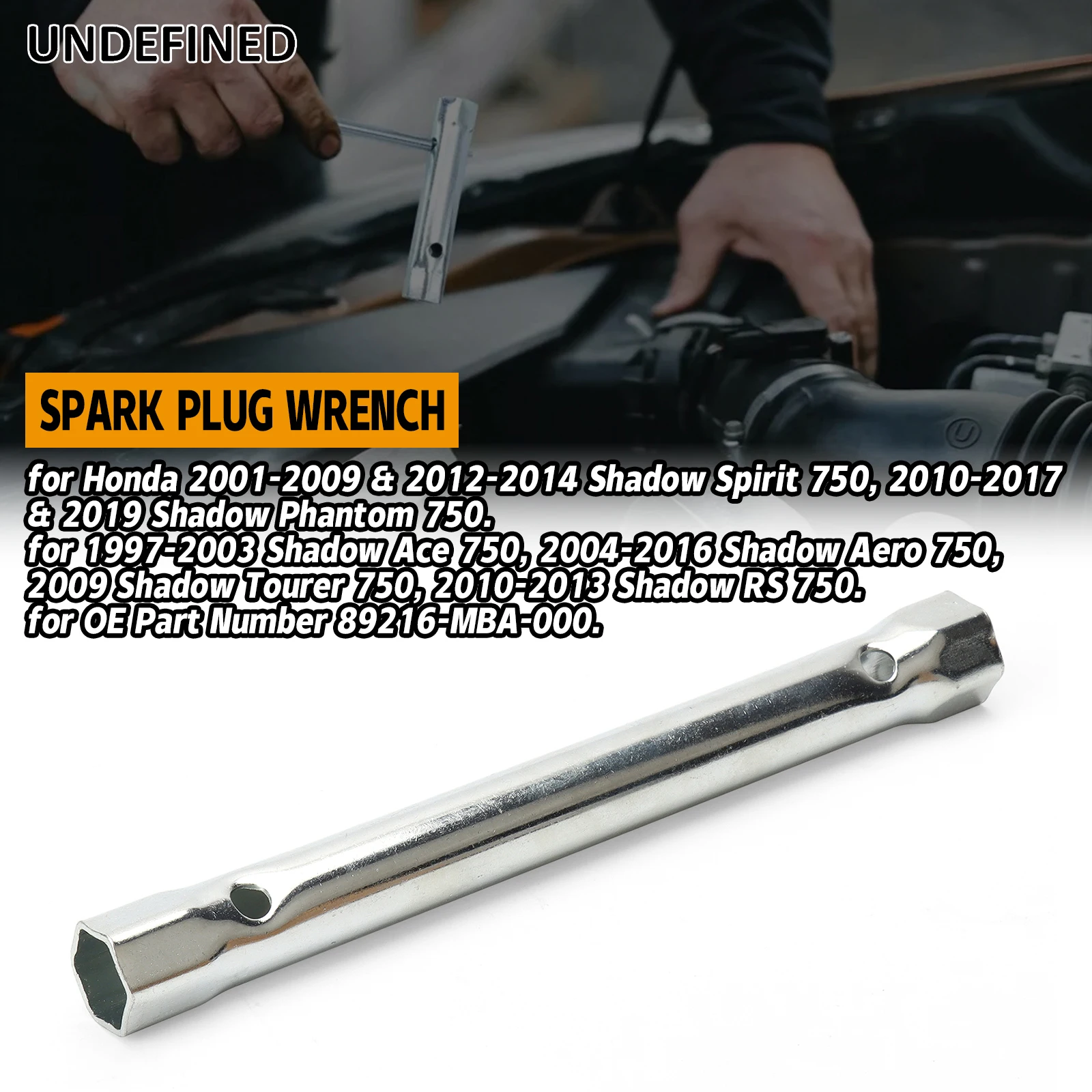 Motorcycle Steel Spark Plug Wrench Tool 89216-MBA-000 For Honda Shadow ...