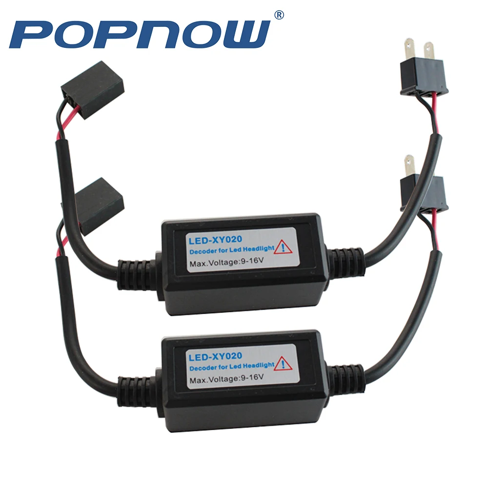 2pcs-led-H7-adapter-Error-Free-LED-Canbus-Decoder-for-LED-Car-Headlight ...