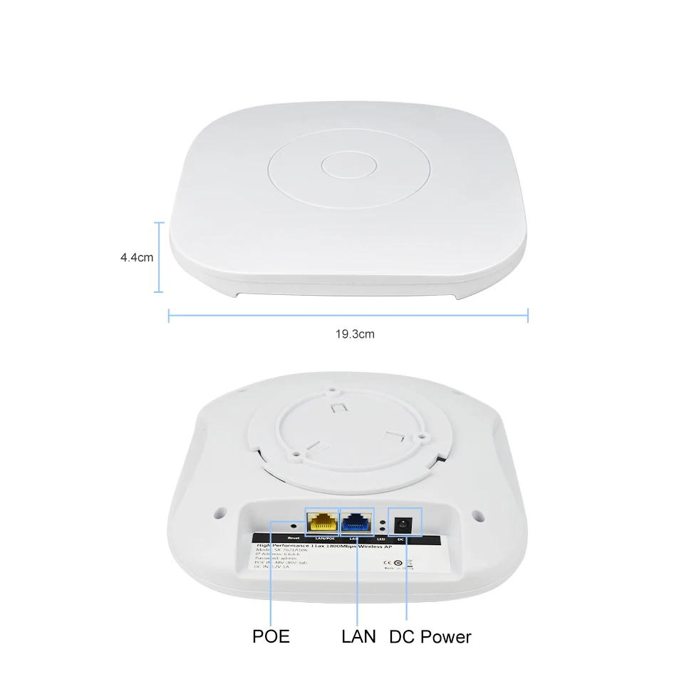 Repeteur de signal,Routeur sans fil WiFi 6,1800Mbps,Plafond I-2.4 G et ...