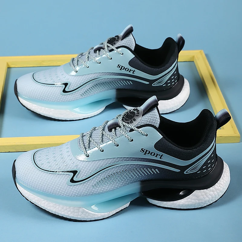 Men's Casual Sports Shoes Mesh Breathable Upper TPU+popcorn Shock ...