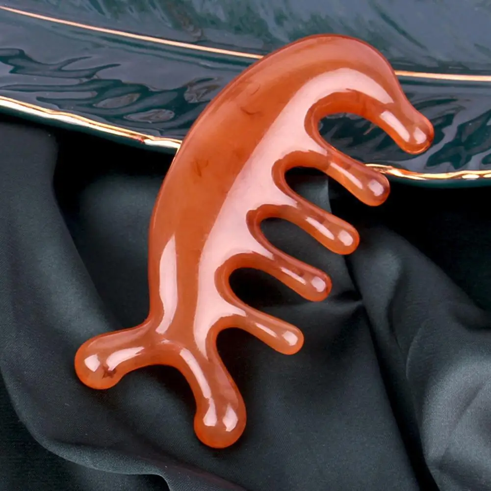 Sandalwood-Meridian-Comb-Five-Teeth-Comb-Wooden-Massage-Comb-Fatigue ...