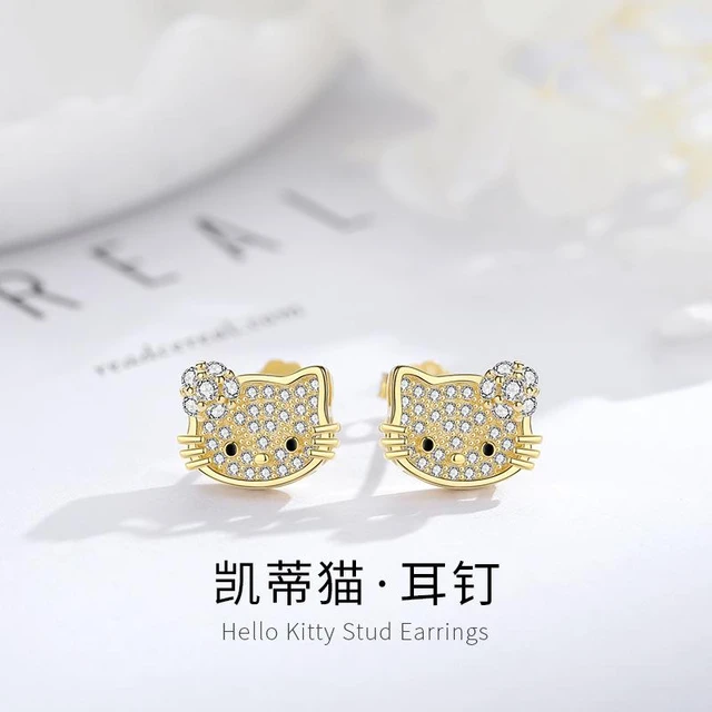 Hello Kitty Gold Earrings