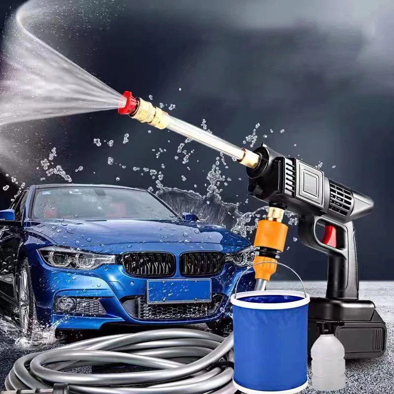 Cordless-Car-Water-Gun-High-Pressure-Washer-Wash-Spray-Nozzle-with-Hose ...