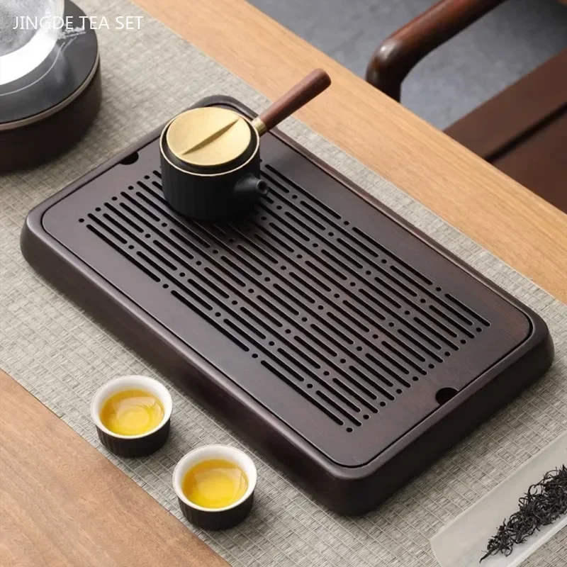 Water Storage Type Bamboo Tea Tray Household Drainage Type Tea Table ...