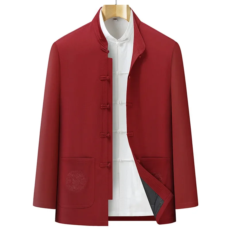 Chinese-Traditional-Retro-Tang-Jacket-Coat-Men-s-Long-sleeved-Tang-Coat ...