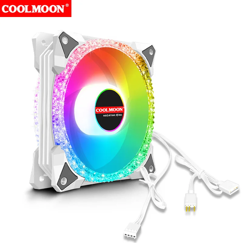 COOLMOON-AS2-PWM-Controlled-Cooling-Fan-12CM-Dual-aperture-Computer ...