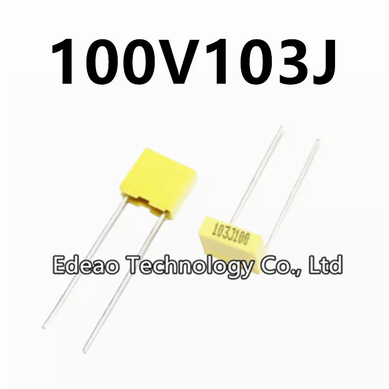 50PCS-Lot-103J100V-P-5mm-Correction-Capacitor-100V103J-10NF-0-01UF-100V ...