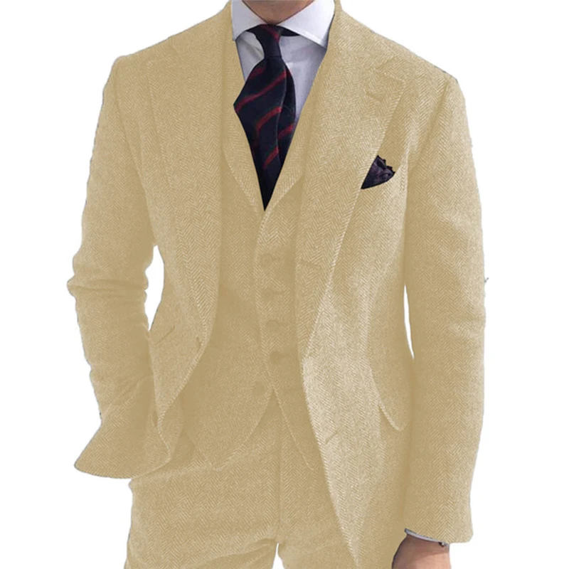 Ternos-masculinos-3-pe-as-espinha-de-peixe-neg-cios-retro-cl-ssico ...