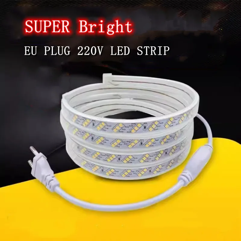 IP67-220V-110V-SMD-5630-5730-LED-Strip-180LEDs-m-Super-Bright-With-EU ...
