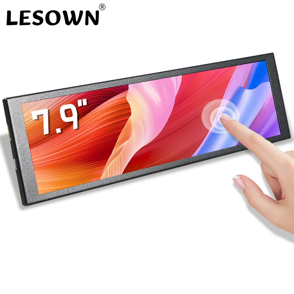 LESOWN-Touch-Screen-Stretched-Bar-Monitor-LCD-Secund-rio-Extensor-de ...