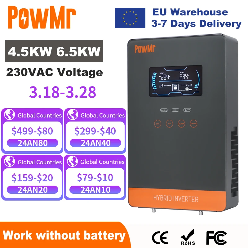 PowMr-4500W-6500W-Hybrid-Solar-Inverter-24V-48V-230VAC-On-Grid-Pure ...