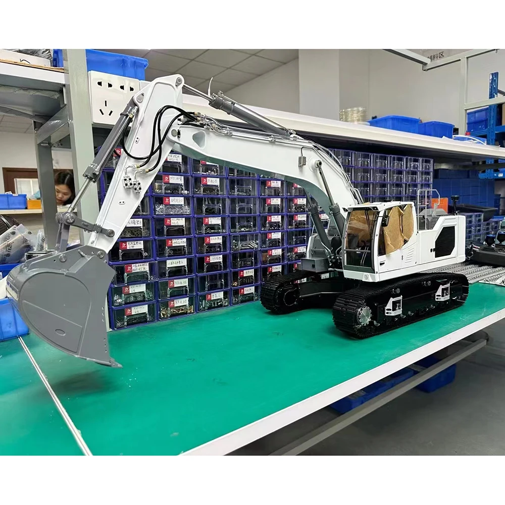 LESU excavadora hidráulica LR945 RC 1/14, excavadora de Metal con ...