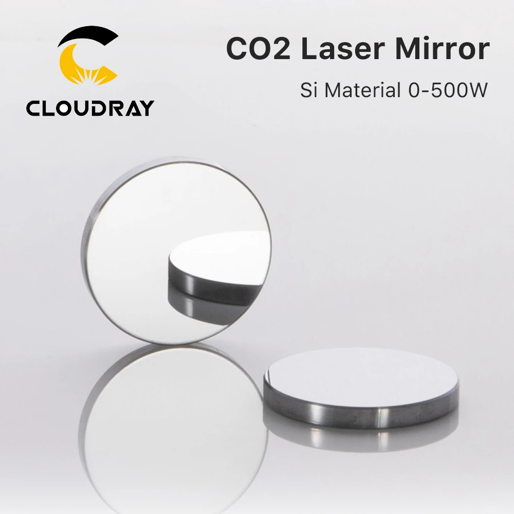 Cloudray 500w Co2 Laser Si Reflective Mirrors Lens Refiectivity 99.6% Black-coating Reflector ...