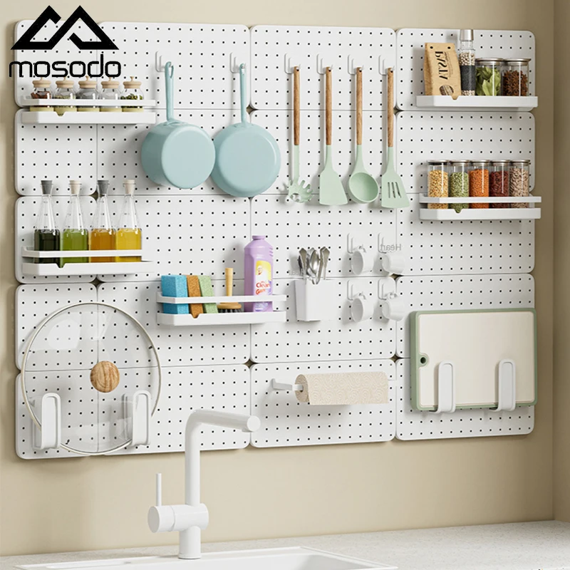 Mosodo-Pegboard-Shelf-Perforation-free-Kitchen-Bathroom-Storage-Rack ...