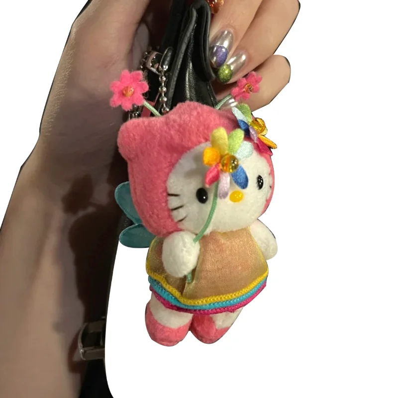 LLavero de Hello Kitty colección Hawaii, piel marrón, hada de Las ...