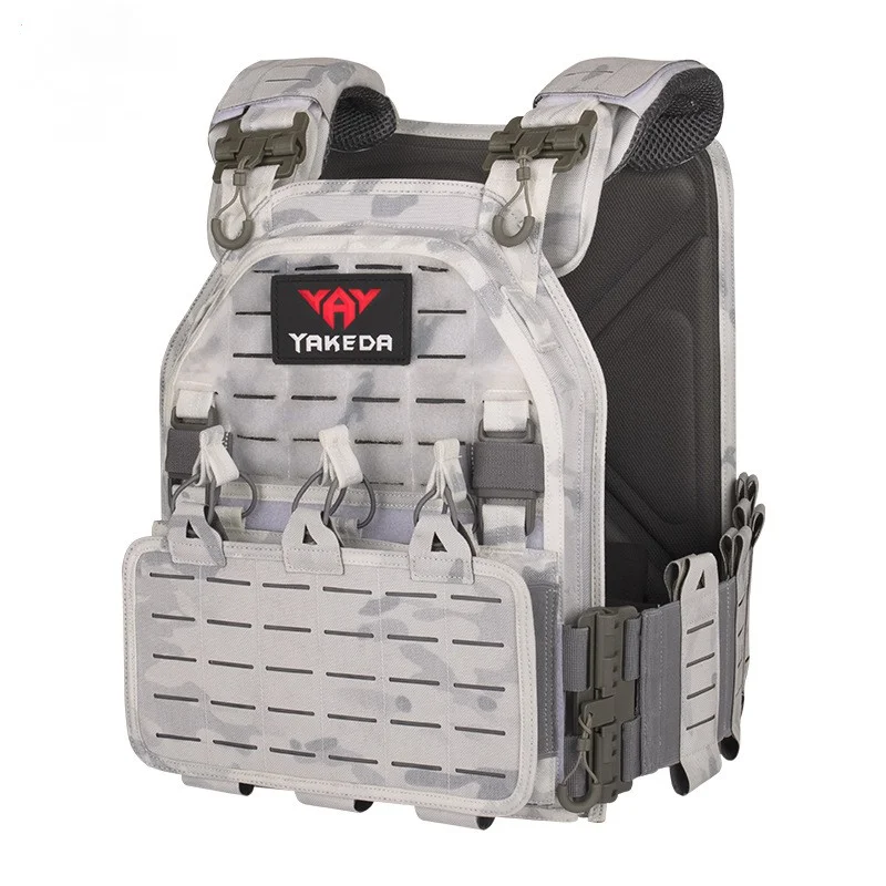 New Tactical Vest 6094 Corduura Mc Alpine Snow Camouflage White Laser ...
