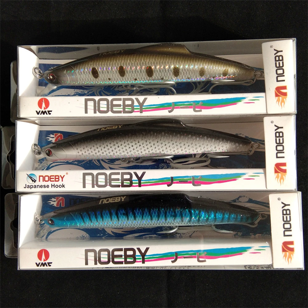 Noeby minnow iscas para pesca marítima, 35g, 14cm, 35g, isca dura, afundando, peixinho, água ...