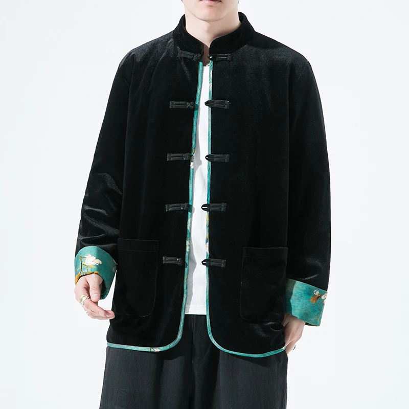 Men-s-Fall-Plus-size-Velvet-Coat-Chinese-Style-Traditional-Retro-Tang ...
