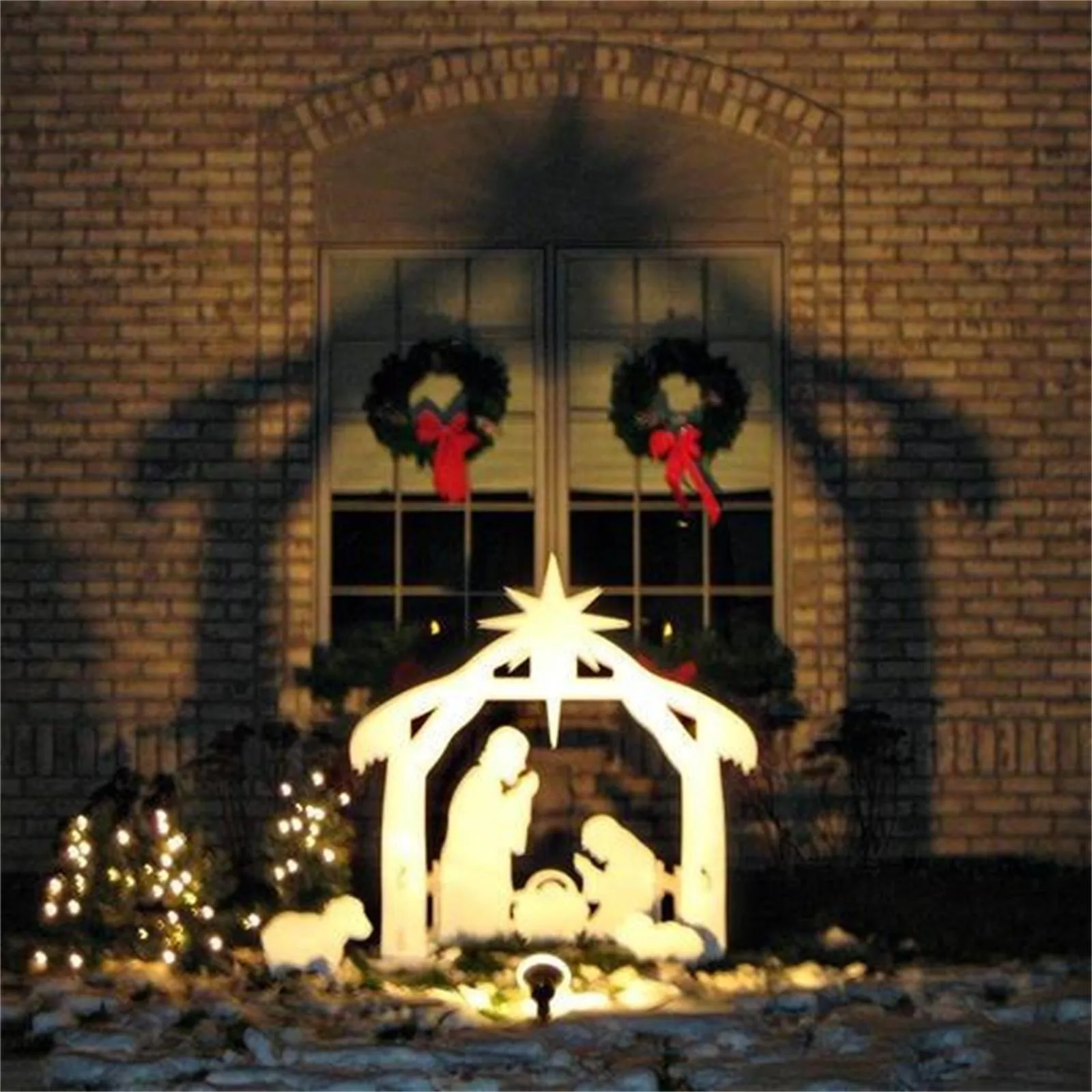 Large Outdoor Nativity Set, Weatherproof Outdoor Nativity Scene Yard ...